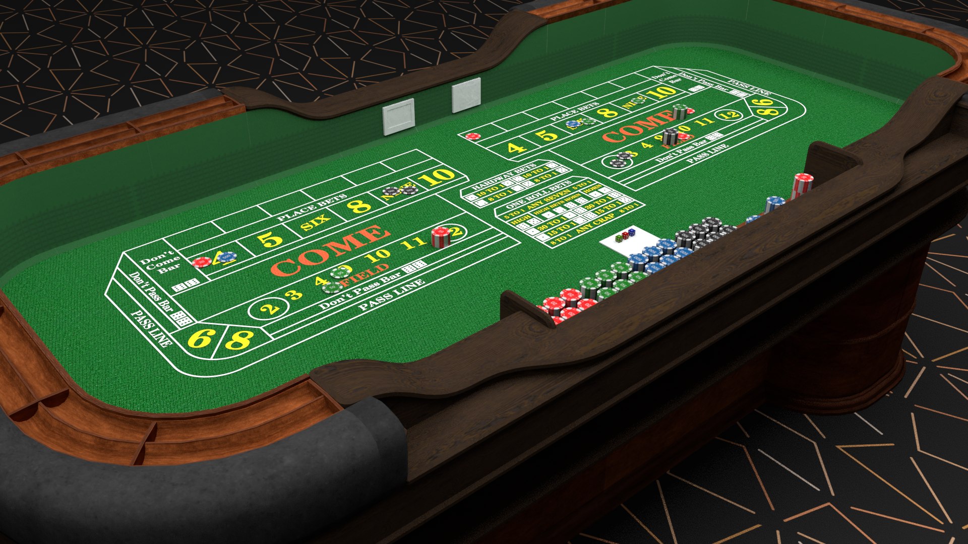 3D Roulette Table Model - TurboSquid 1704914