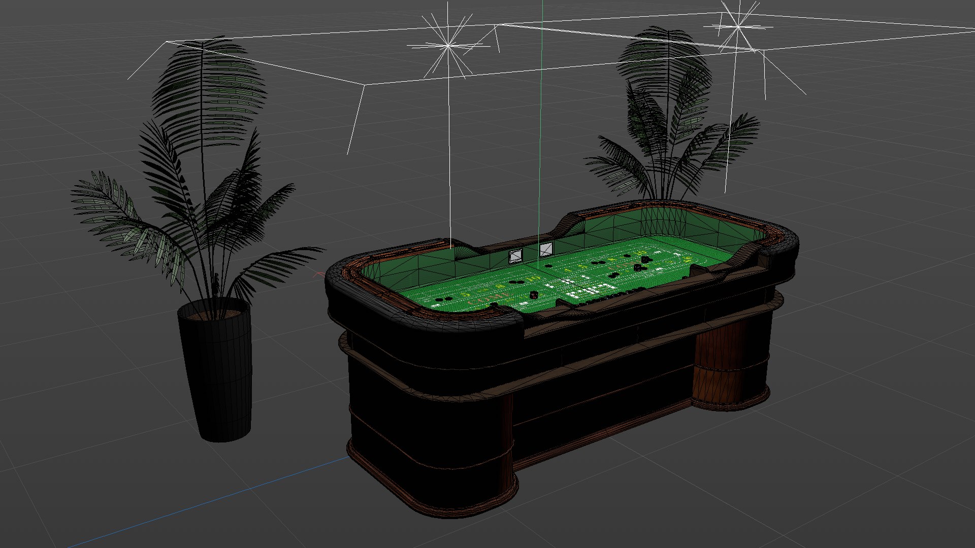 3D Roulette Table Model - TurboSquid 1704914