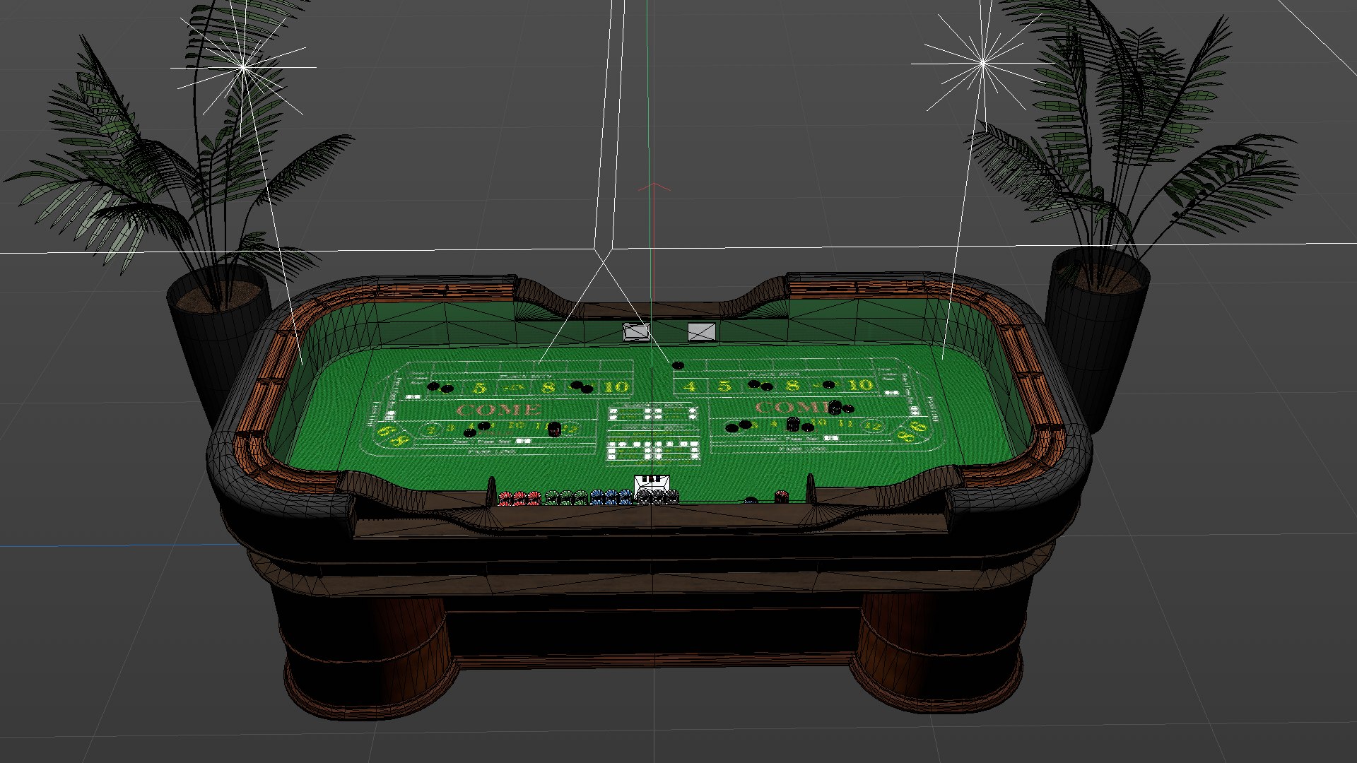 3D Roulette Table Model - TurboSquid 1704914
