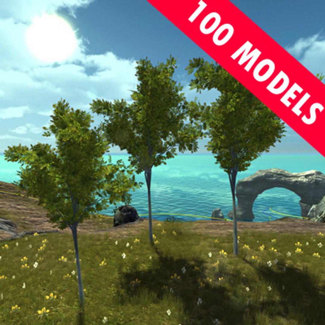 Vegetation Pack Trees Bushes 3d Max