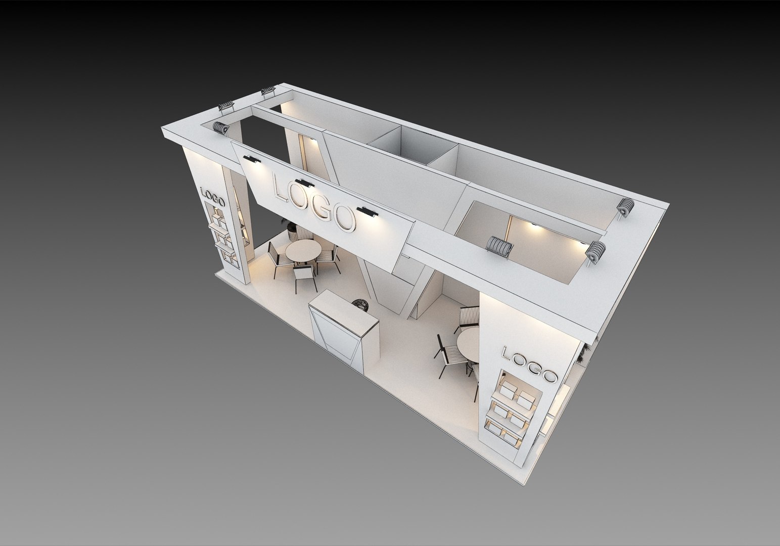 3D Model Exhibition Stand - TurboSquid 2016988
