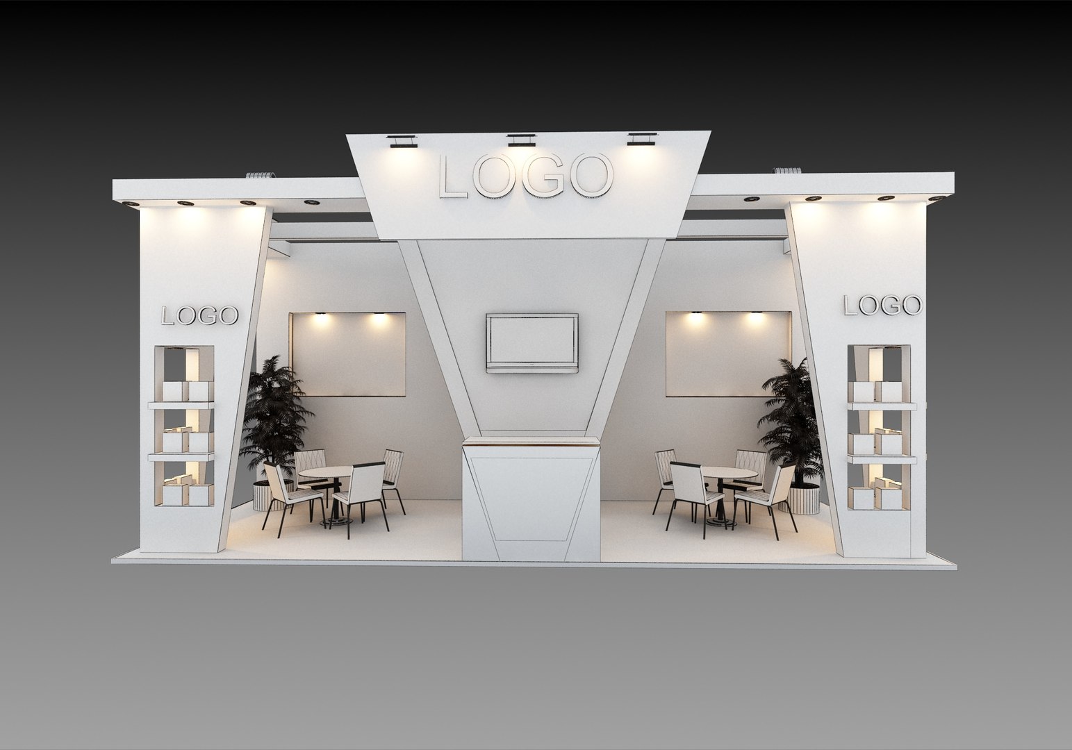 3D Model Exhibition Stand - TurboSquid 2016988