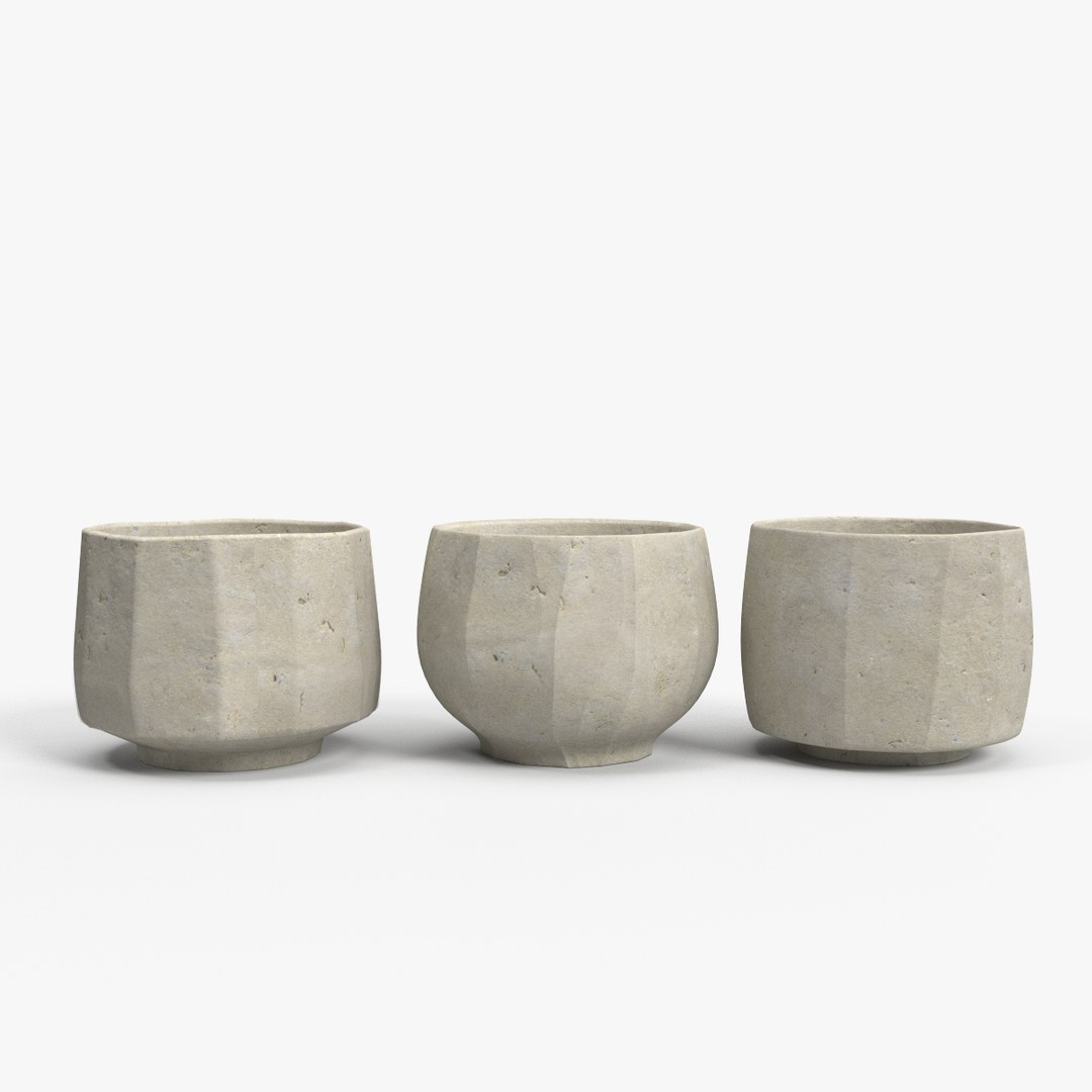 Clay Cups 3D Model - TurboSquid 1777232