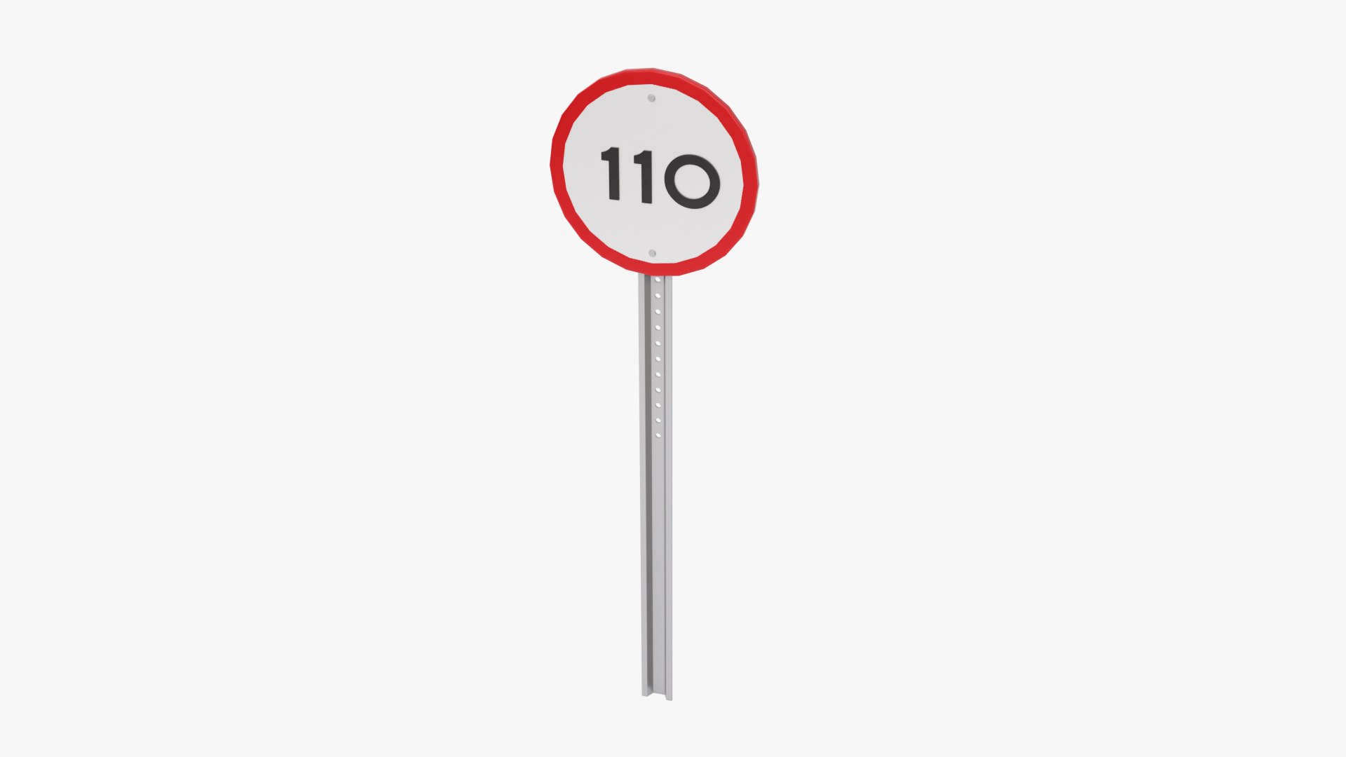 3D Speed Limit Road Sign 110 - TurboSquid 2220941