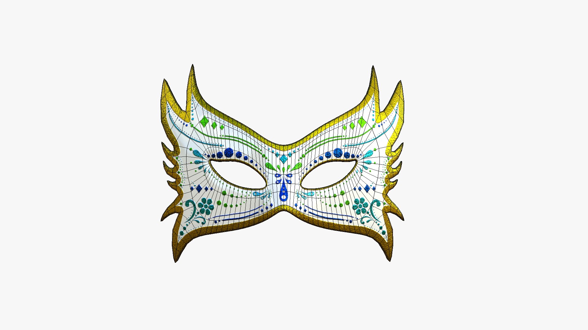 3D model Carnival Mask D03 Brazilian - Costume Character Design ...