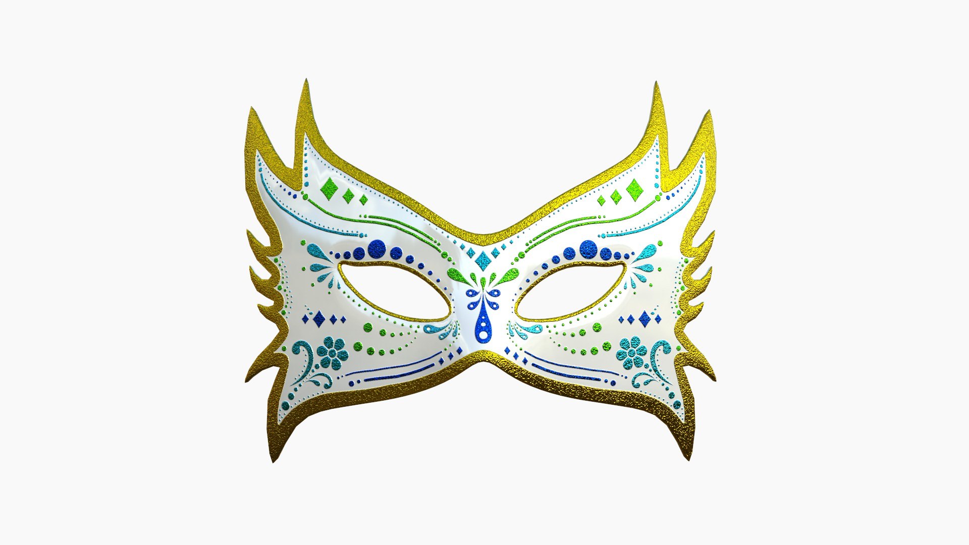 3D model Carnival Mask D03 Brazilian - Costume Character Design ...
