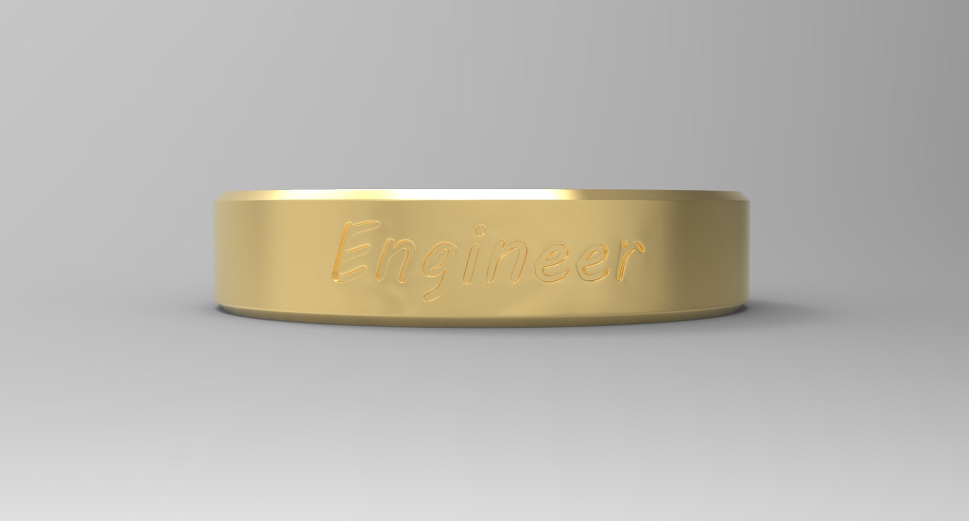 Engineer Ring Gold 3D model - TurboSquid 1868685