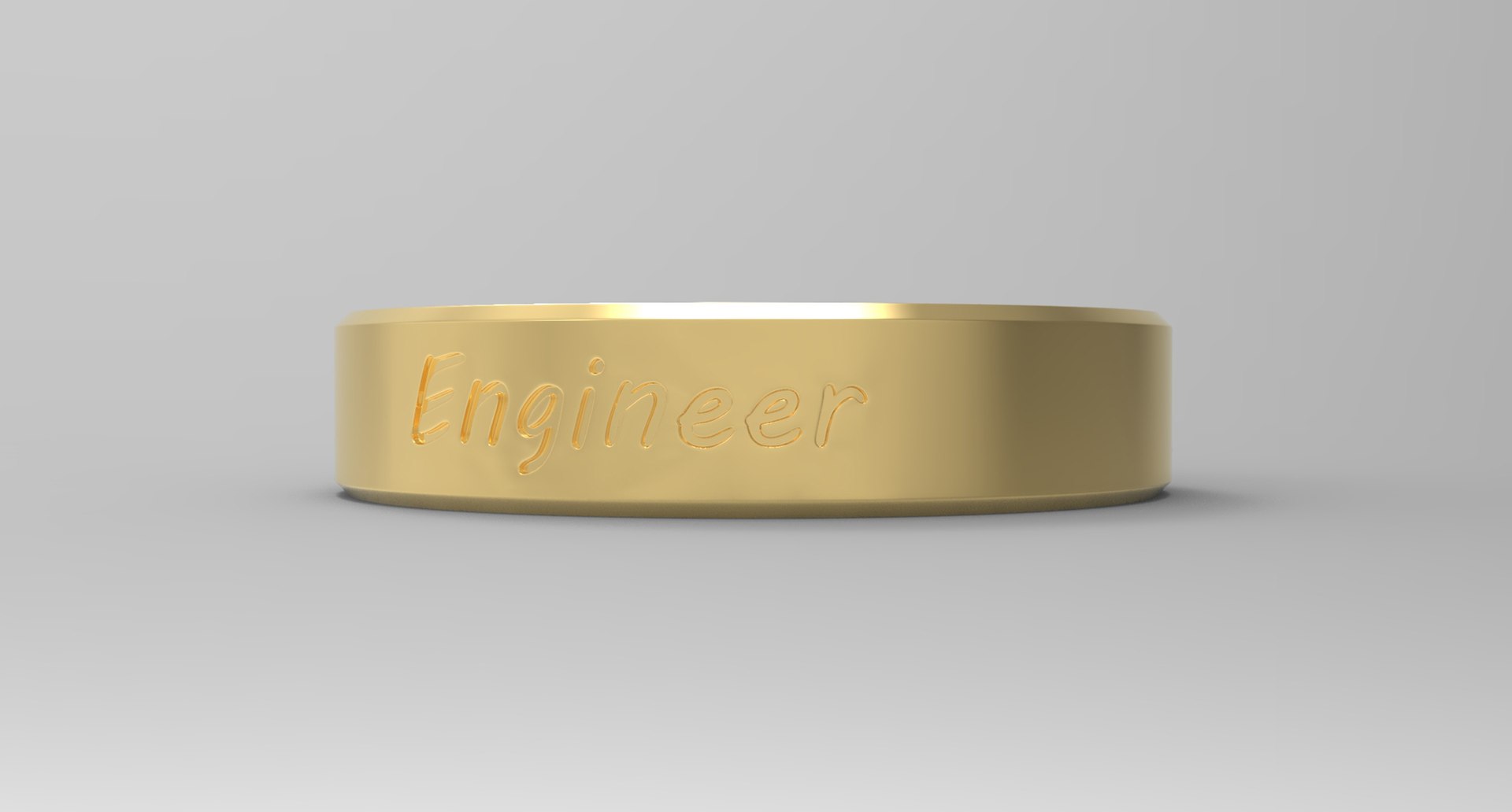 Engineer Ring Gold 3D model - TurboSquid 1868685
