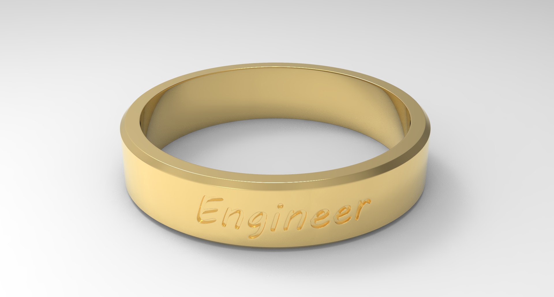Engineer Ring Gold 3D model - TurboSquid 1868685