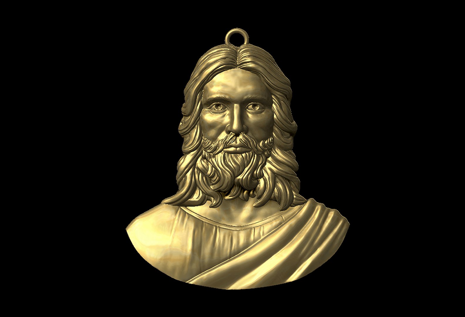 Jesus christ head pendant 3D - TurboSquid 1642369