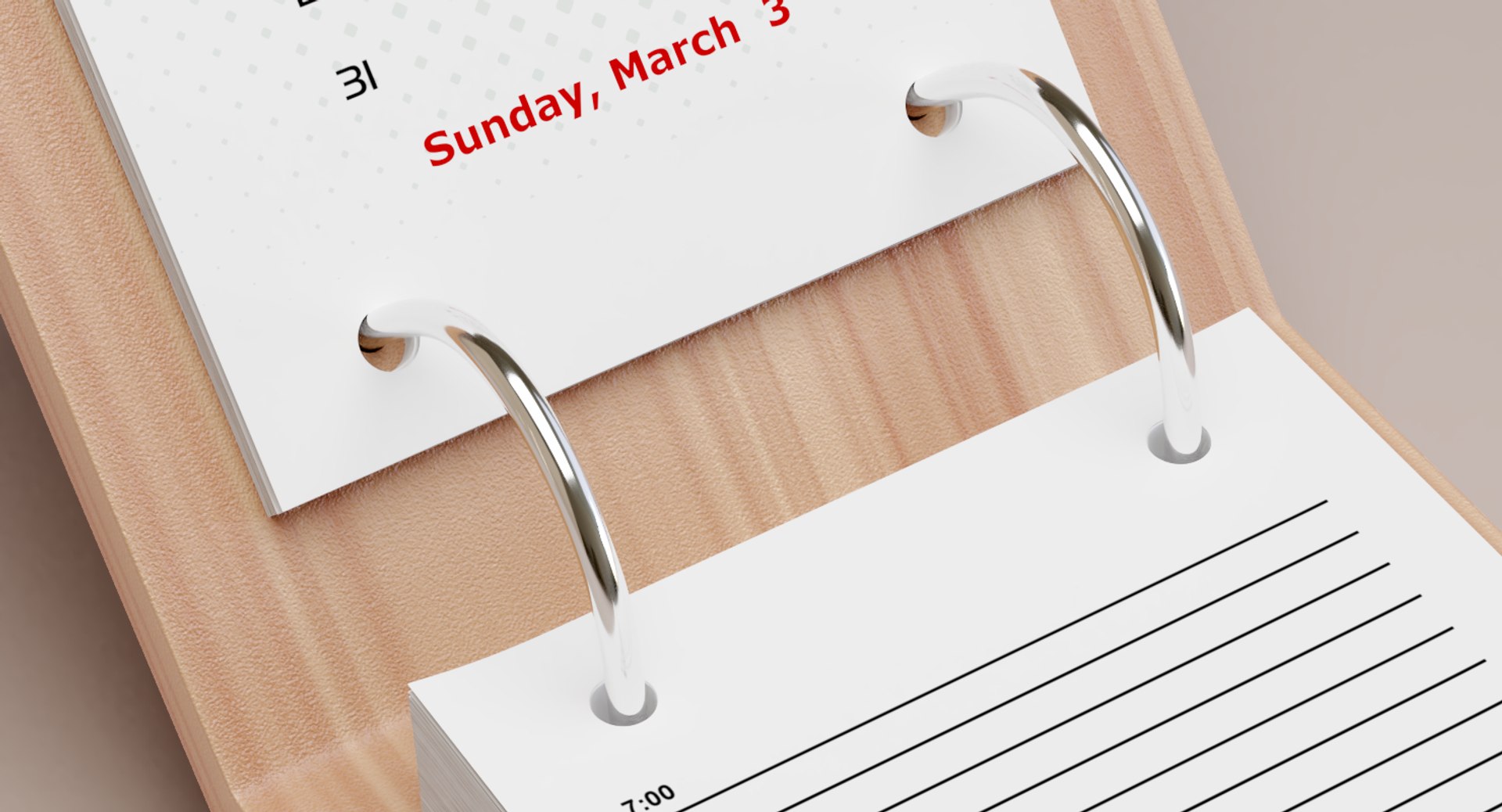 Desk Calendar 3D Model - TurboSquid 1379221