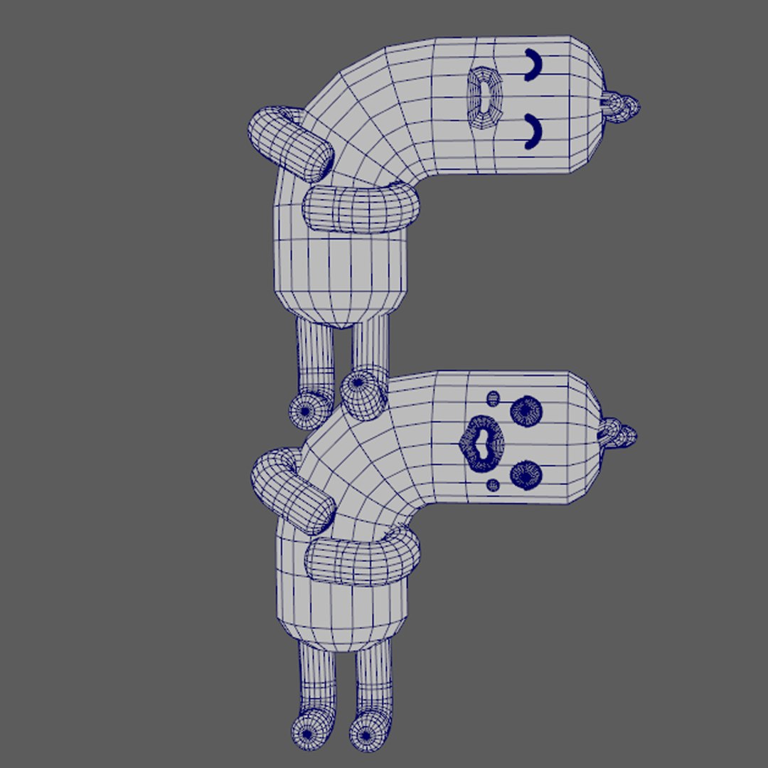 3D Character Design Letter F - TurboSquid 1546166