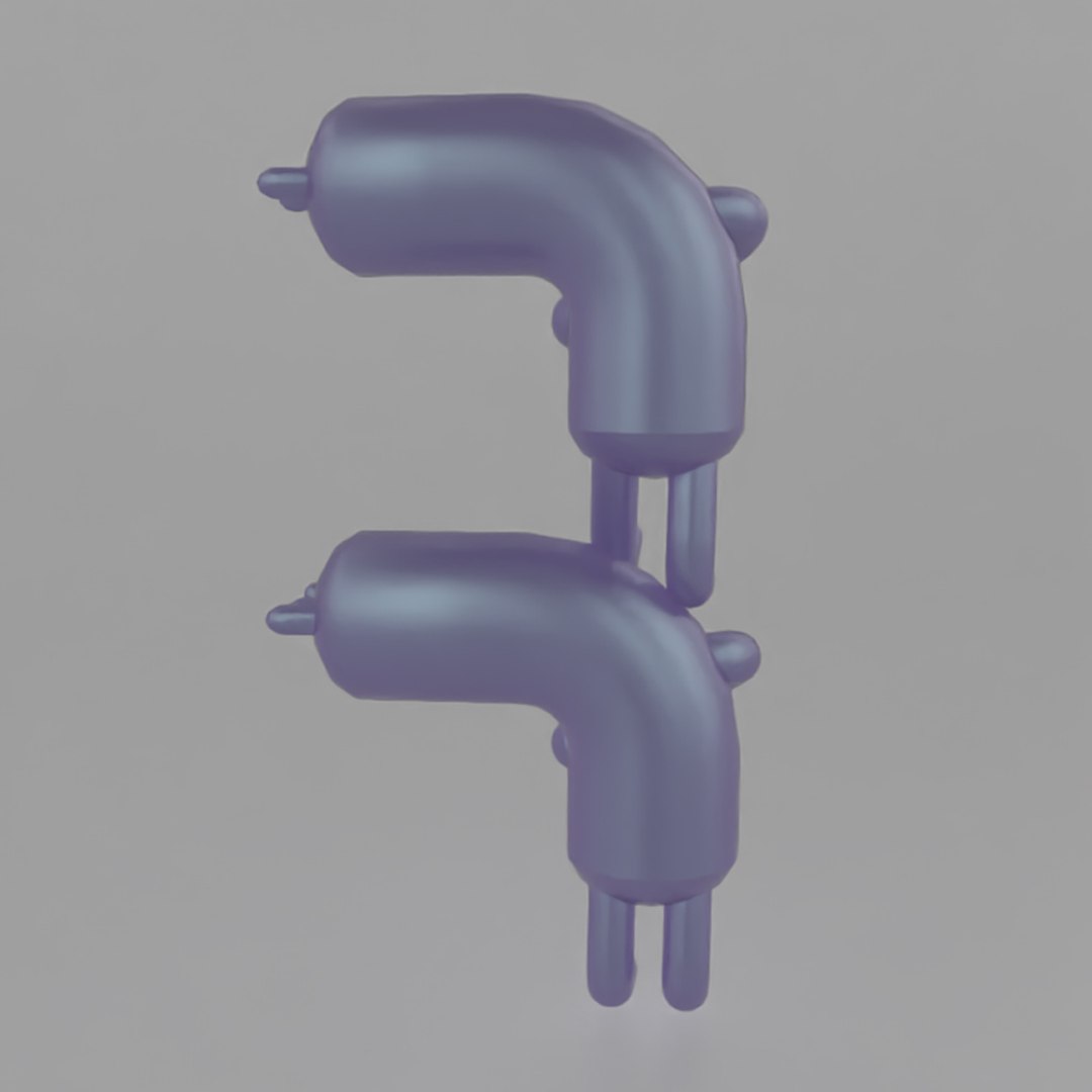 3D Character Design Letter F - TurboSquid 1546166