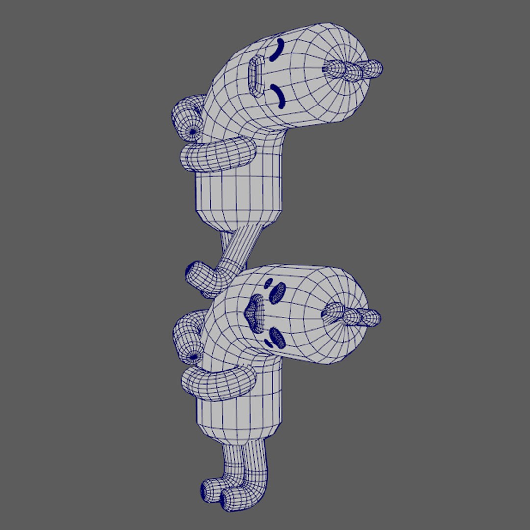 3D Character Design Letter F - TurboSquid 1546166