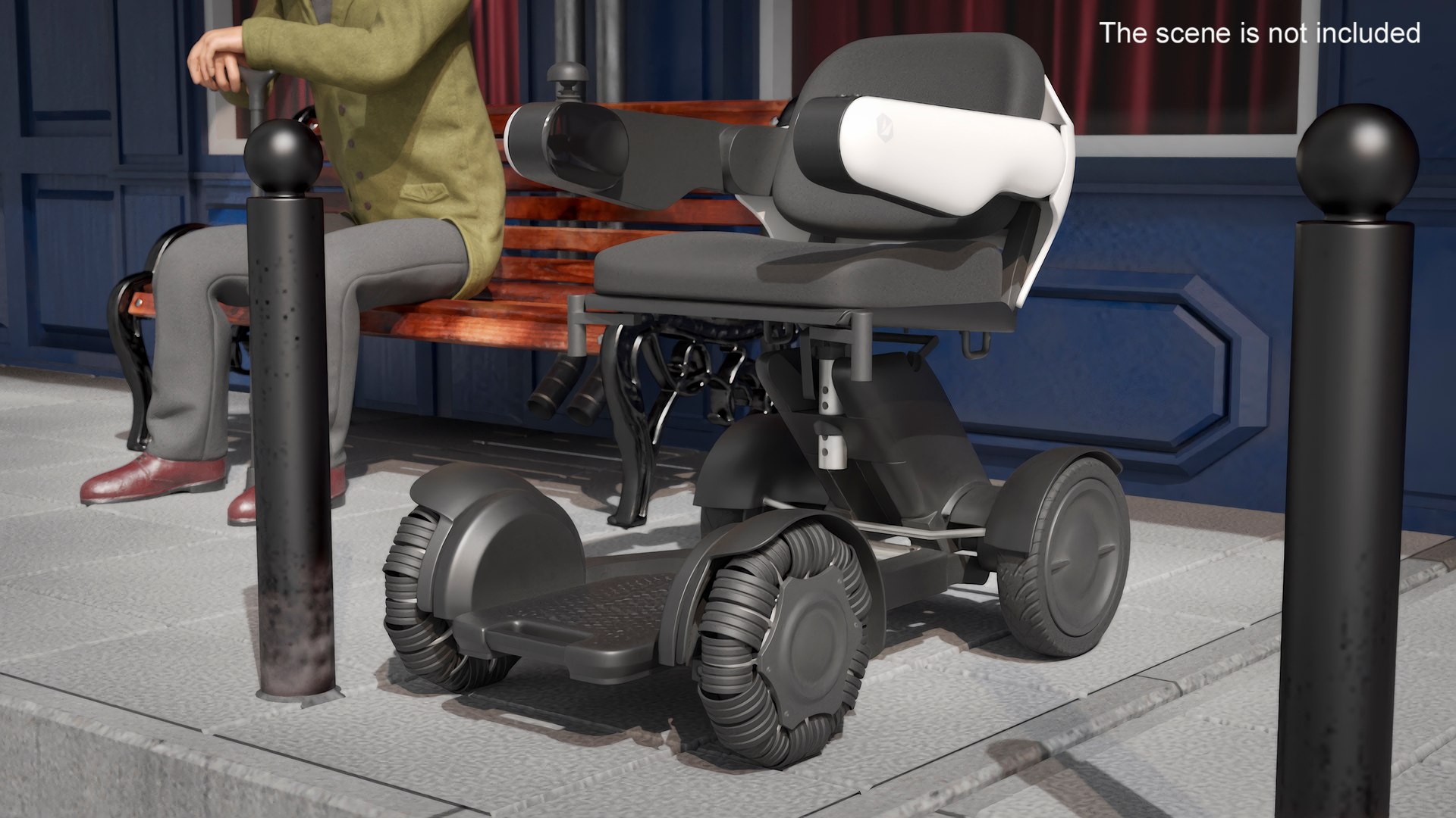 3D JBH Smart Power Wheelchair Rigged - TurboSquid 2308465