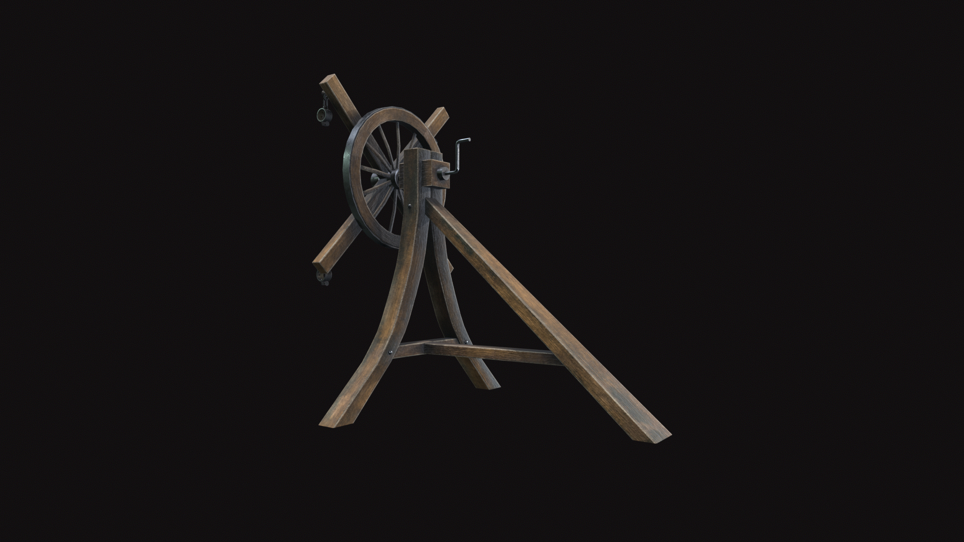 modelo 3d Rueda de tortura medieval - TurboSquid 2306761