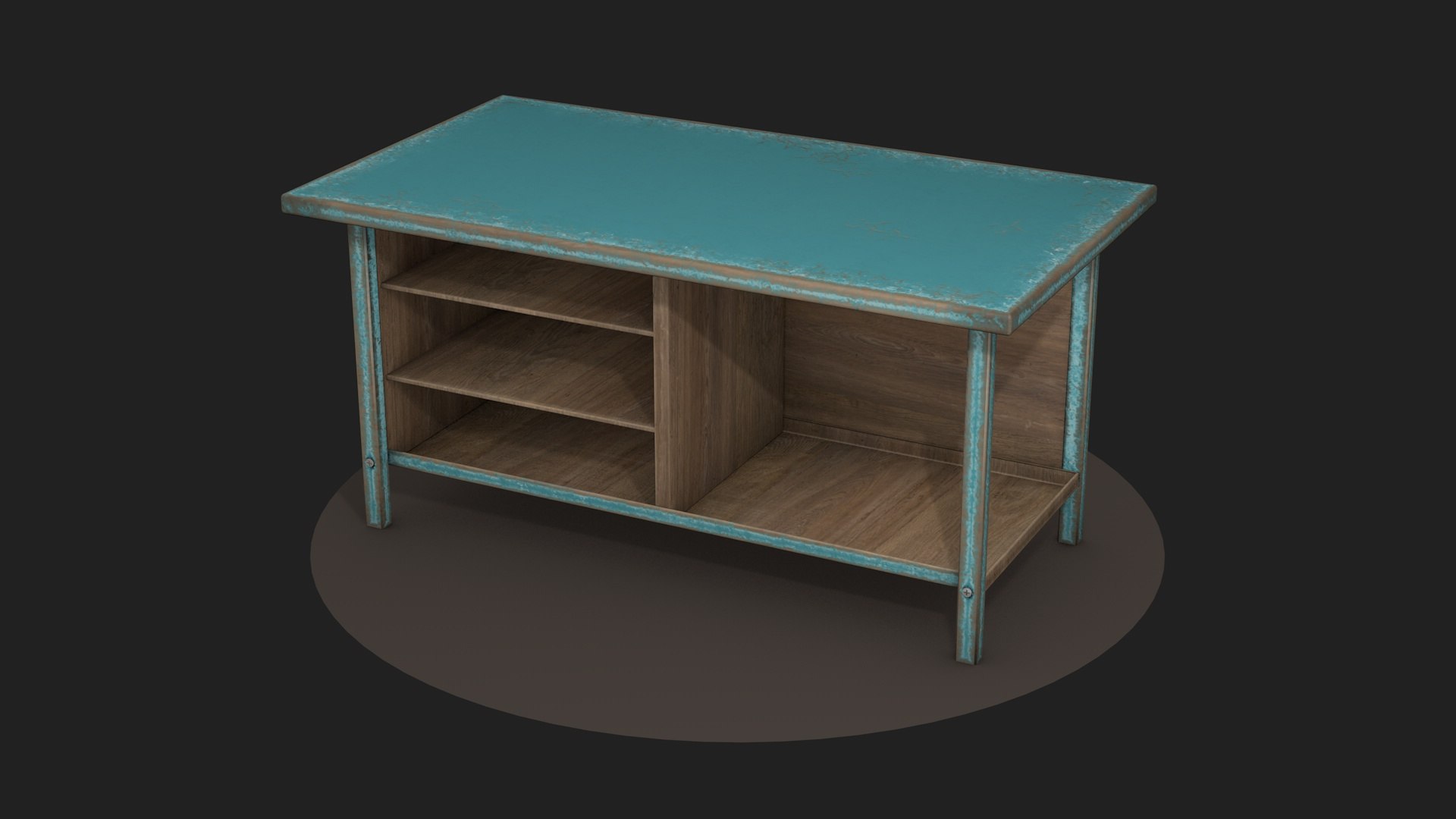 Old Work Table 3D Model - TurboSquid 1795586