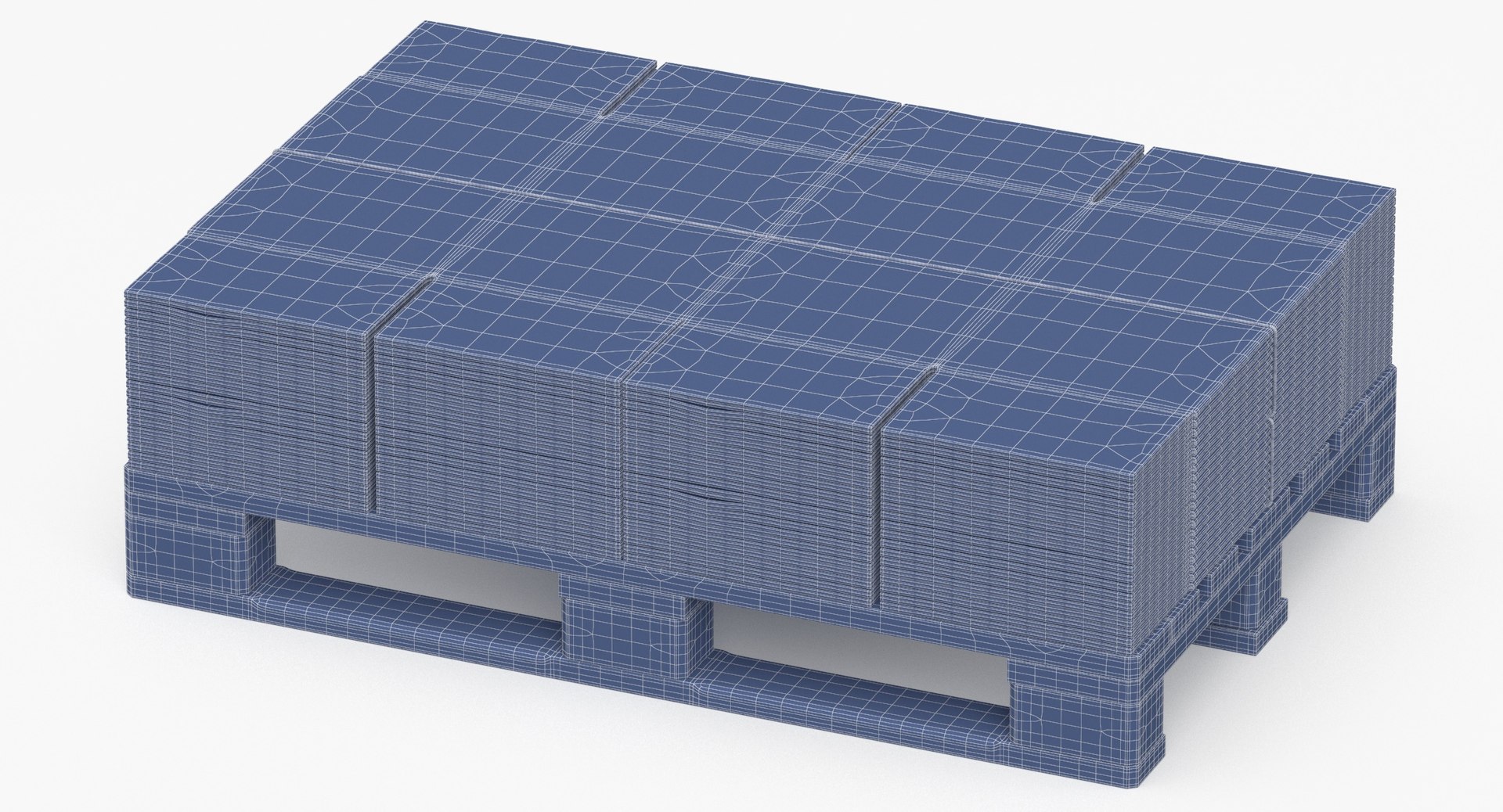 3D model Carton Boxes Laying Flat and Secured - TurboSquid 2069432