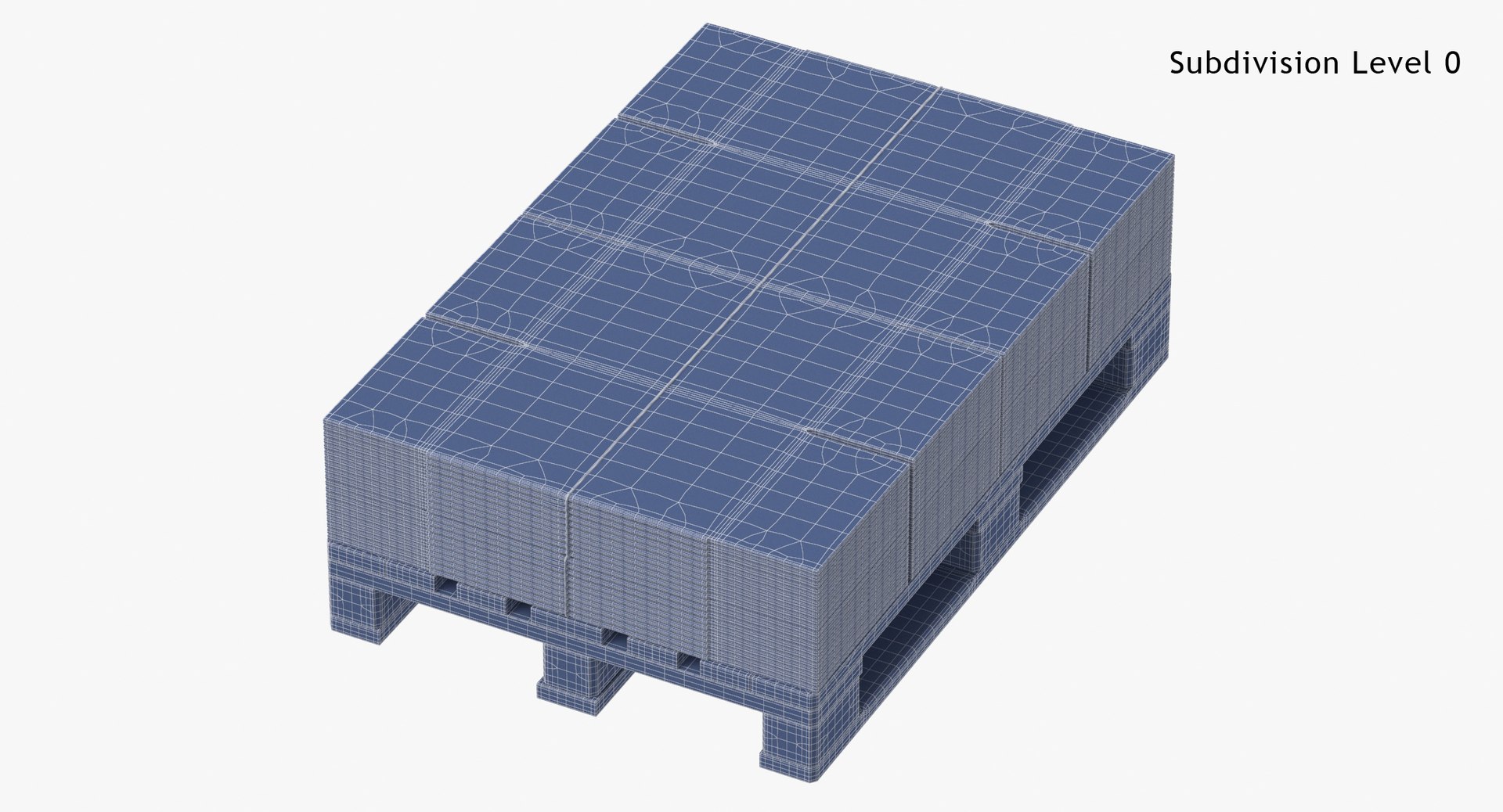 3D model Carton Boxes Laying Flat and Secured - TurboSquid 2069432