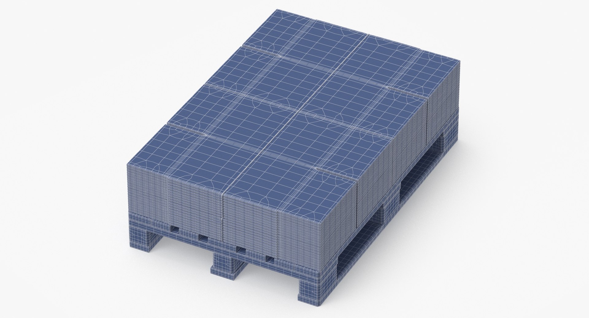 3D model Carton Boxes Laying Flat and Secured - TurboSquid 2069432