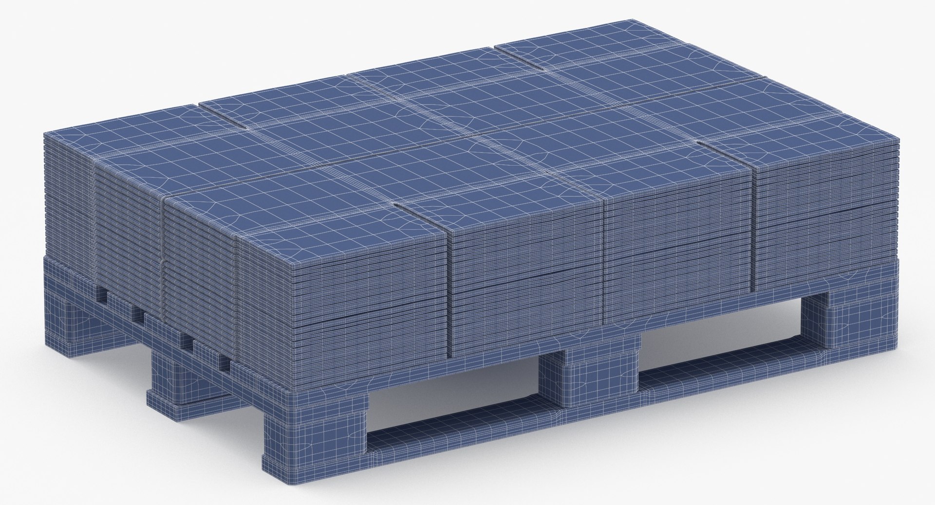 3D model Carton Boxes Laying Flat and Secured - TurboSquid 2069432