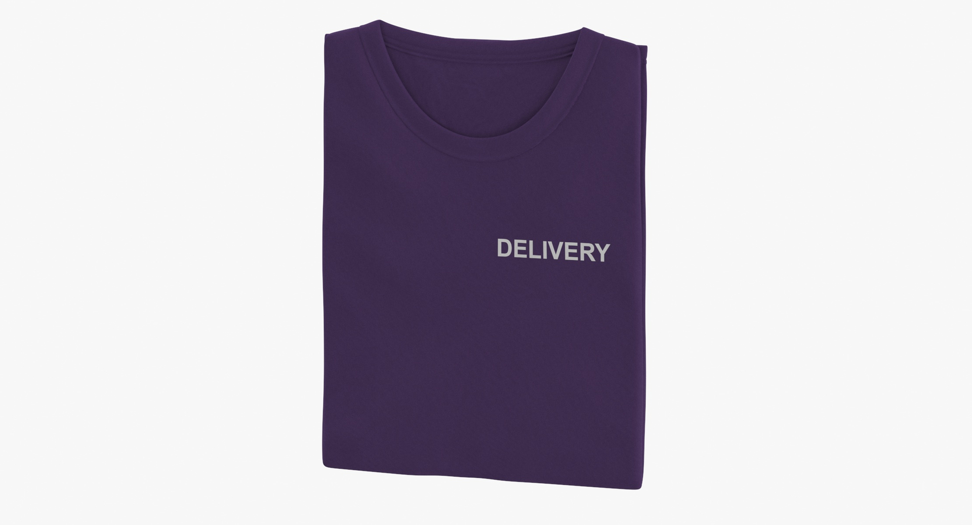 Female Crew Neck Folded Purple Delivery 01 3D model - TurboSquid 1762624