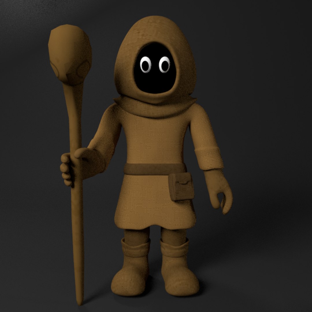 3D Cartoon Mage - TurboSquid 1221033