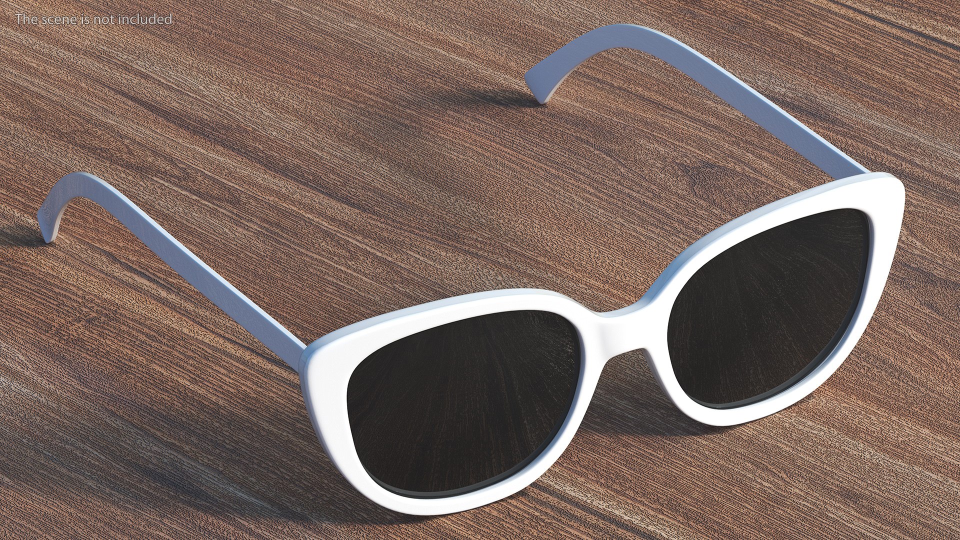 Cat Eye Glasses White 3D Model - TurboSquid 2139394