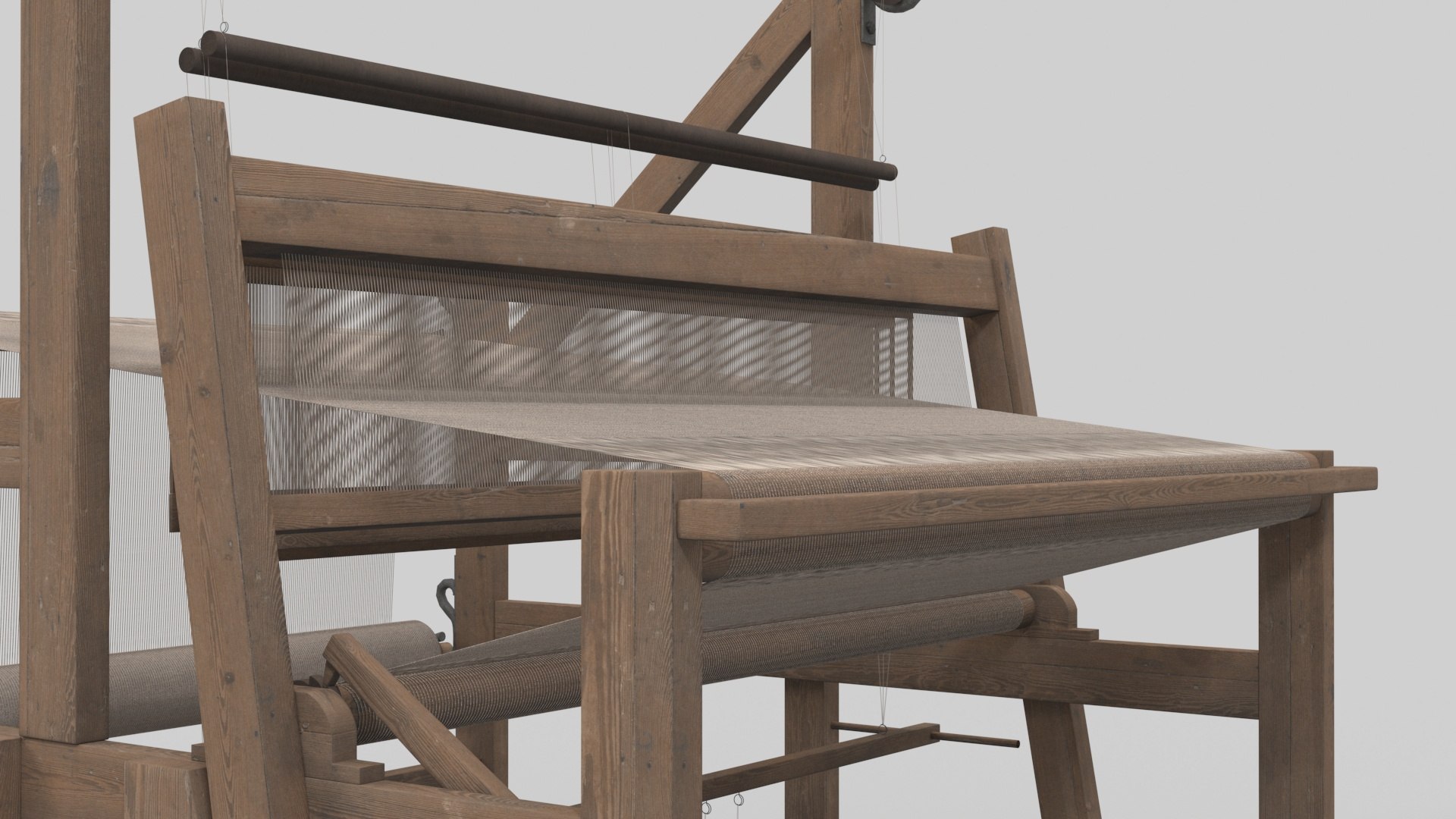 Wooden Loom 3D Model - TurboSquid 2172276