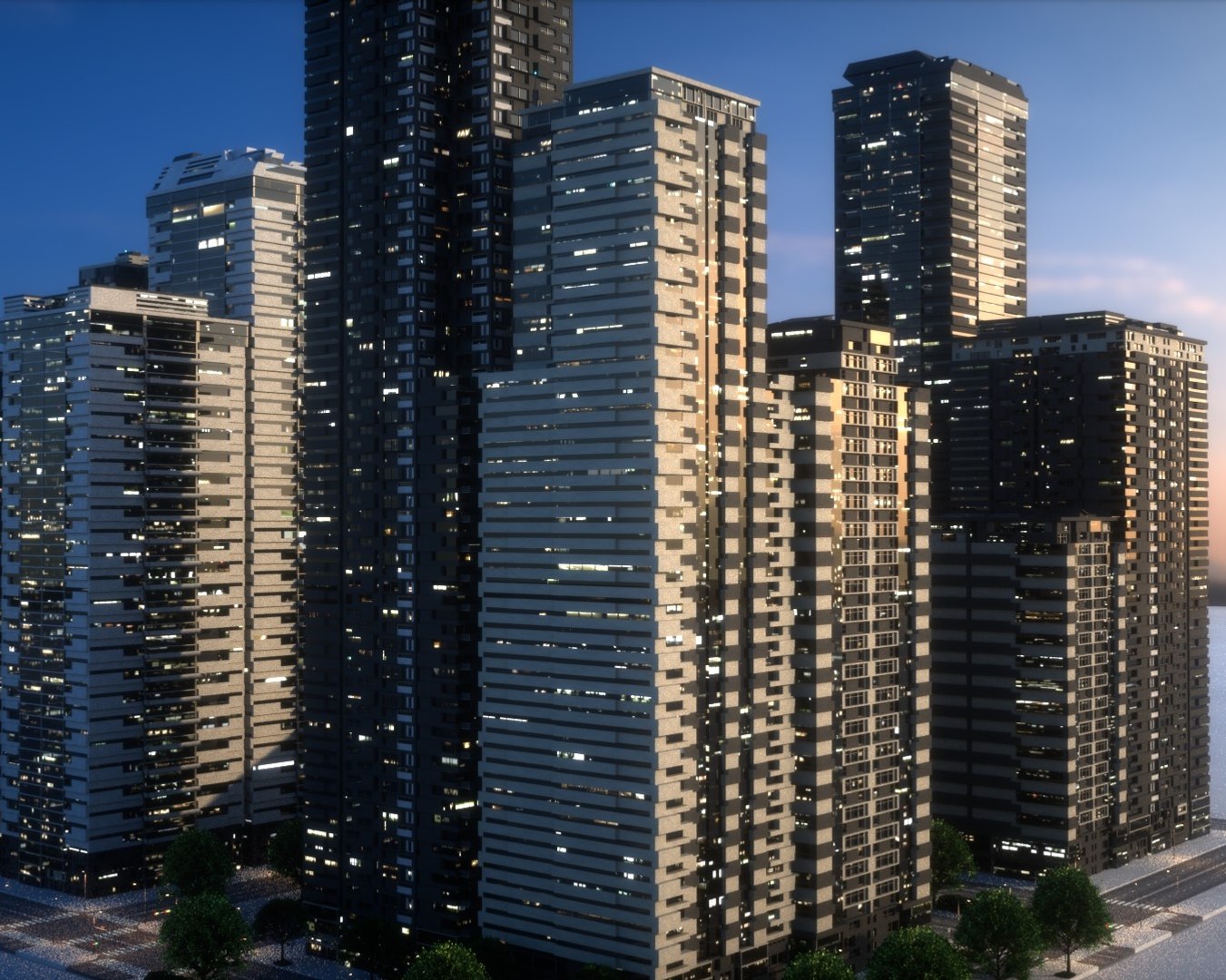 3D City Block Type B23 - TurboSquid 2092353