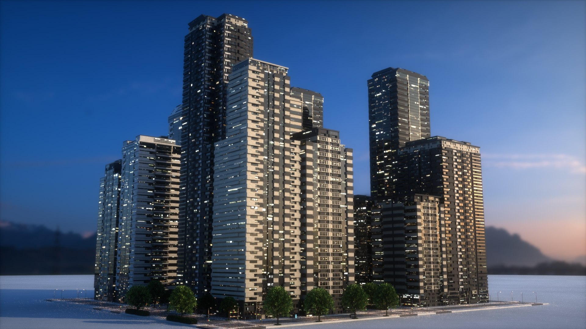 3D City Block Type B23 - TurboSquid 2092353