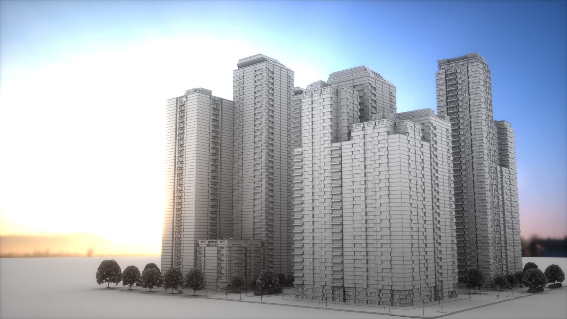 3D City Block Type B23 - TurboSquid 2092353