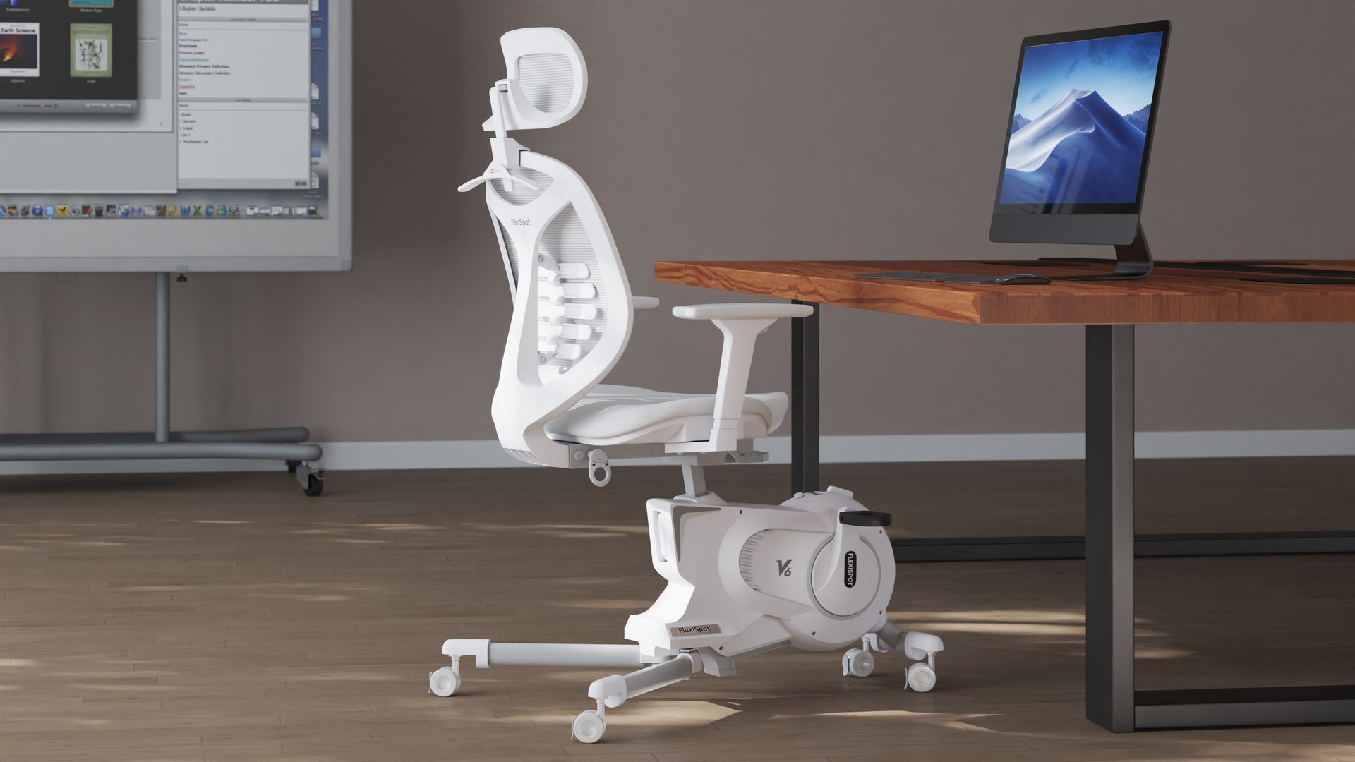 Office Fitness Chair White Model - TurboSquid 2198705