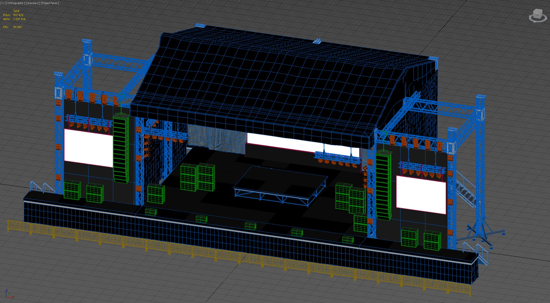Concert Stage Model - TurboSquid 1227108