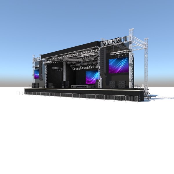 Concert stage model - TurboSquid 1227108