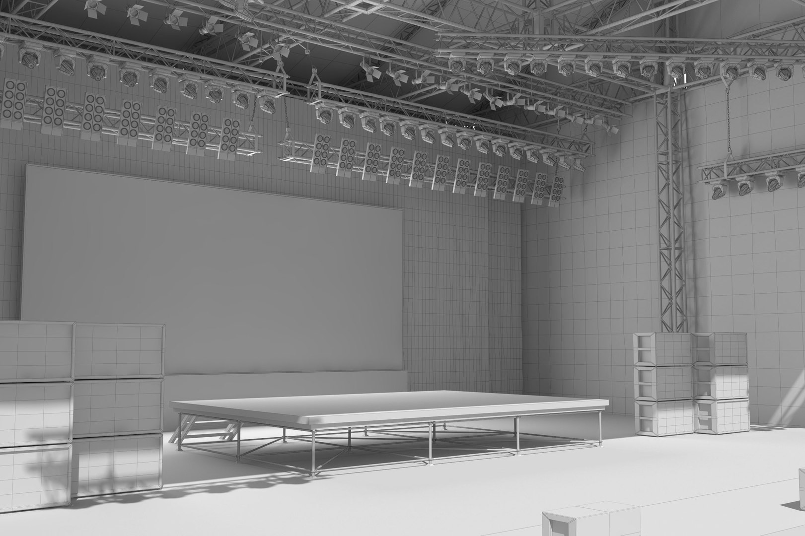 Concert Stage Model - TurboSquid 1227108