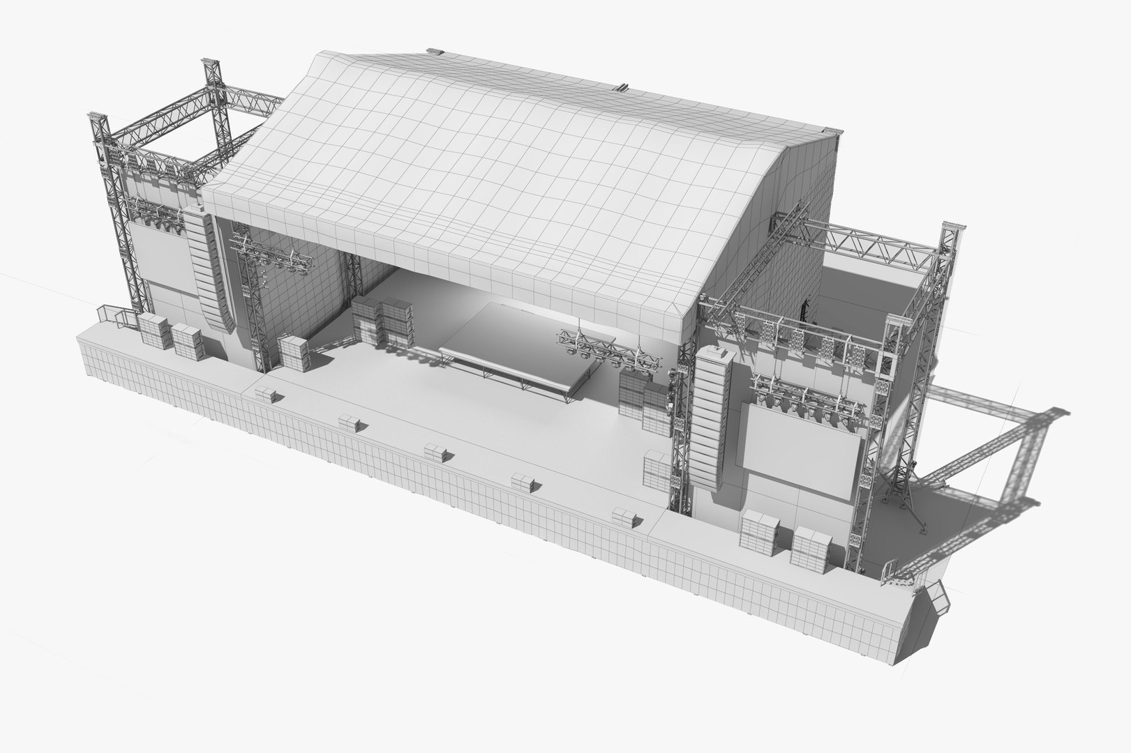 Concert Stage Model - TurboSquid 1227108