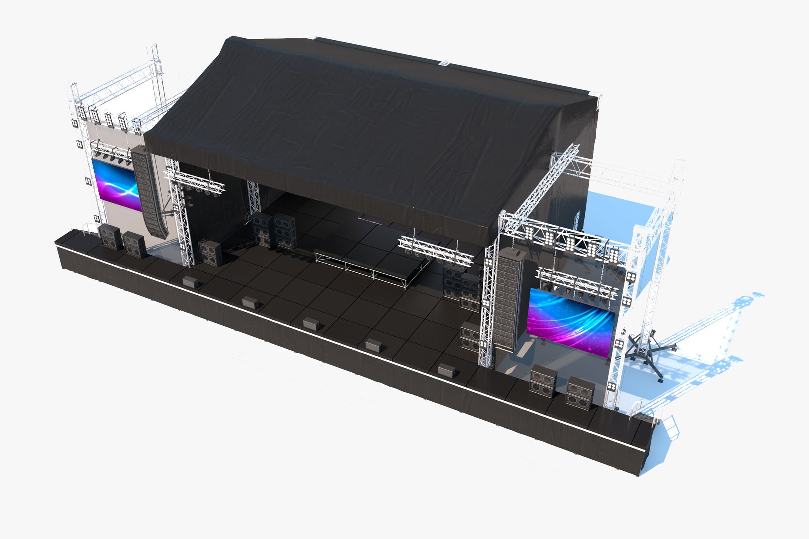 Concert Stage Model - TurboSquid 1227108