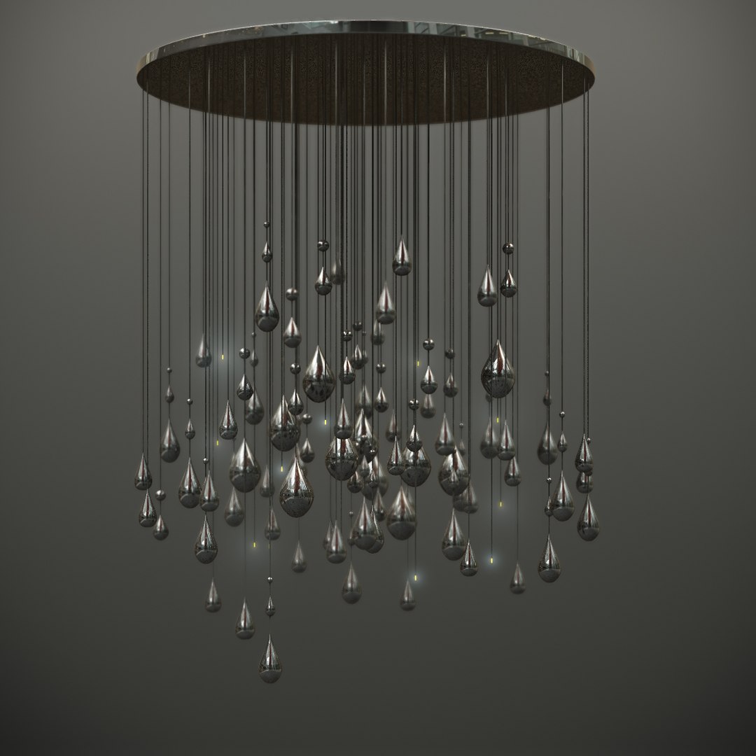 3d raindrop luum raining light model