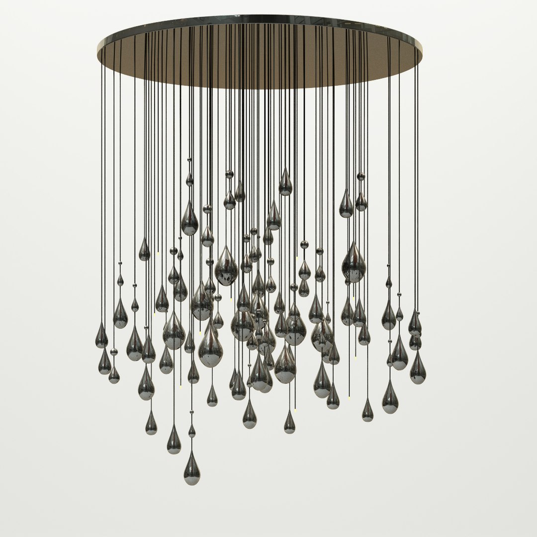 3d raindrop luum raining light model