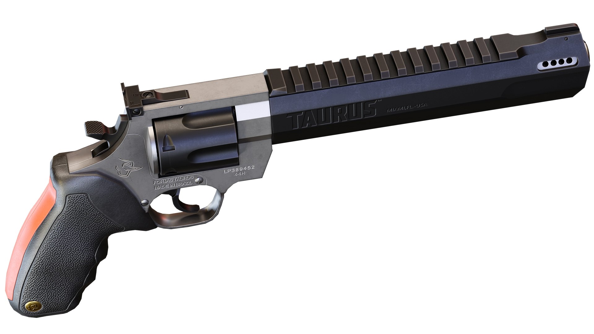 Taurus Raging Hunter Revolver With Scope 3D Model - TurboSquid 1772524