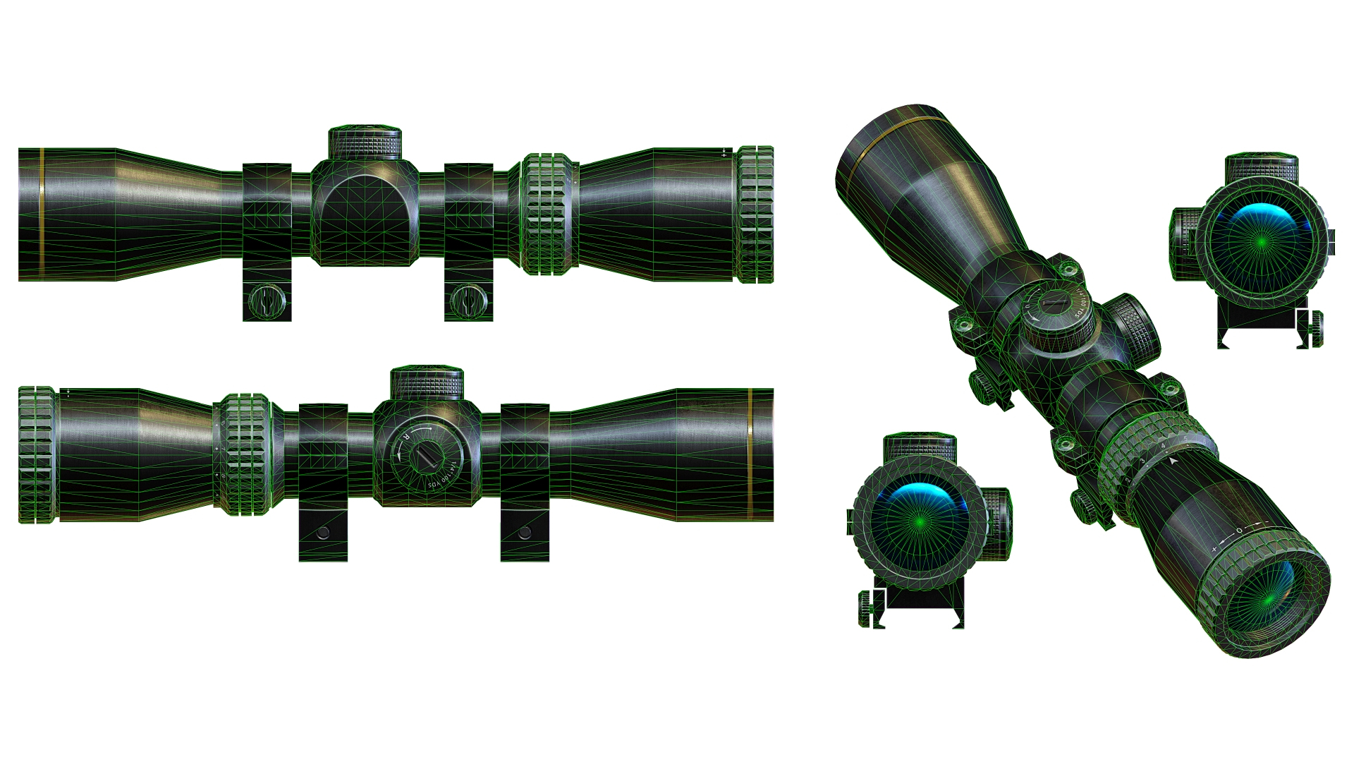 スコープ付きトーラスレイジングハンターリボルバー3Dモデル - TurboSquid 1772524