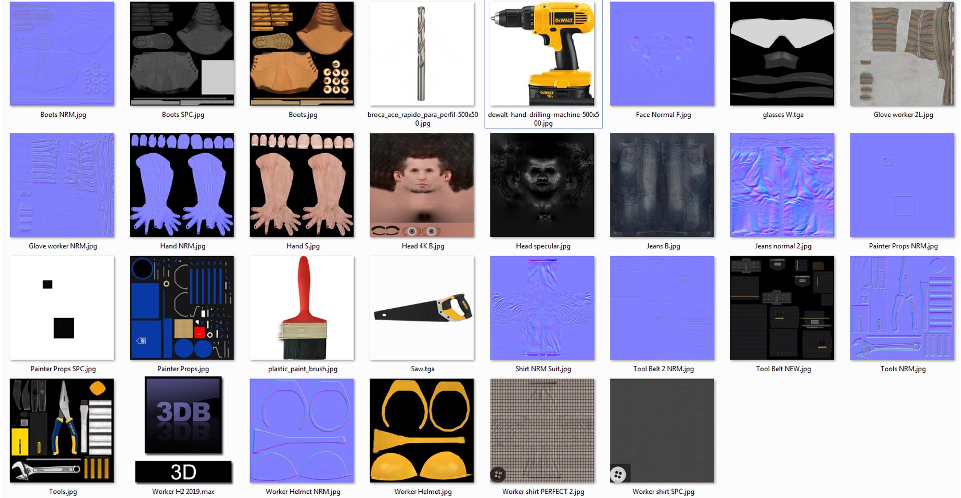 Handyman worker man 3D model - TurboSquid 1485319