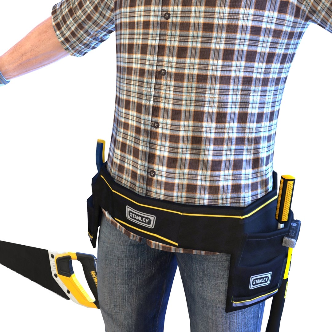 Handyman worker man 3D model - TurboSquid 1485319