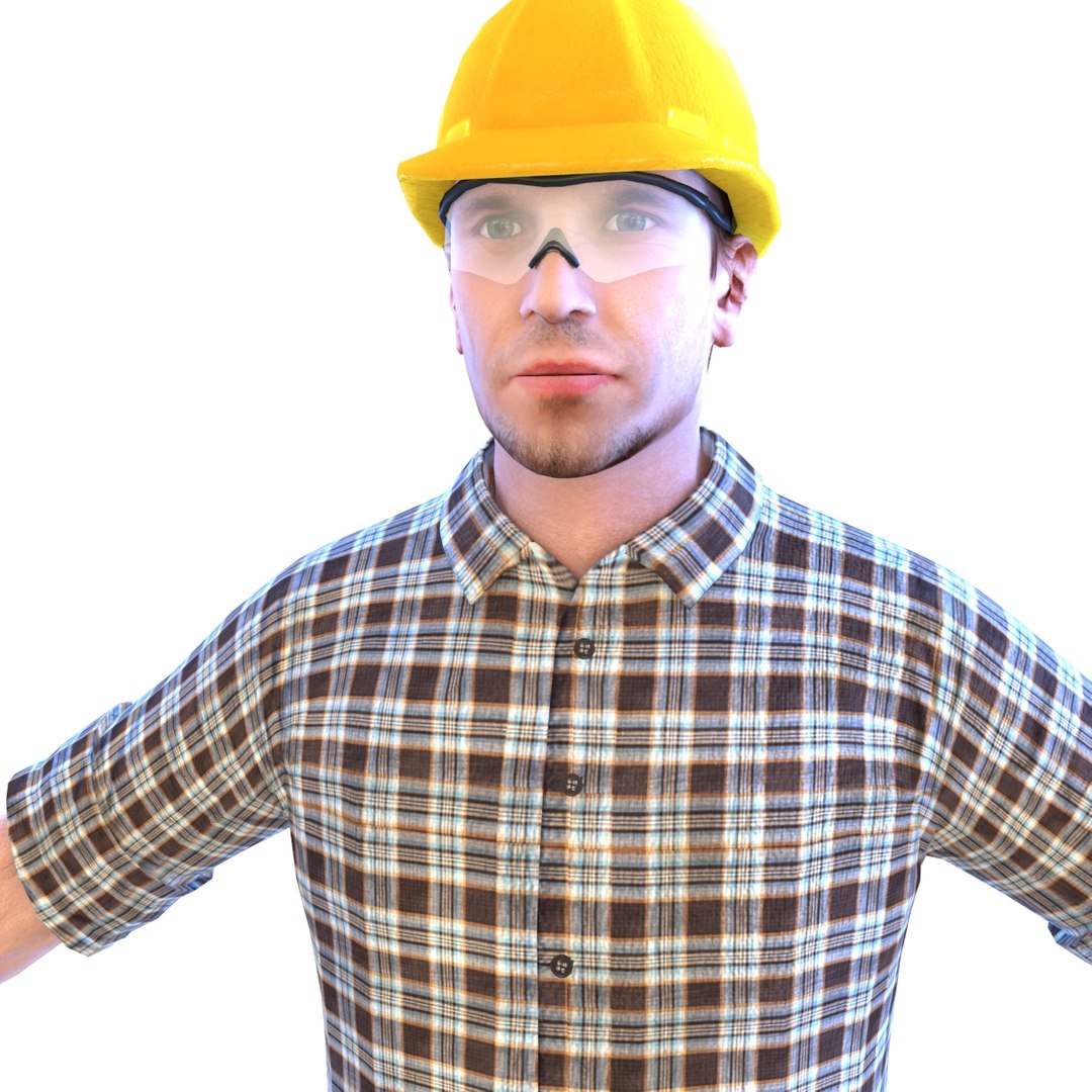 Handyman worker man 3D model - TurboSquid 1485319