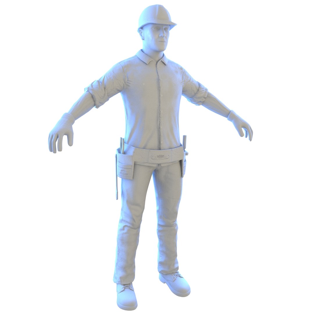 Handyman worker man 3D model - TurboSquid 1485319