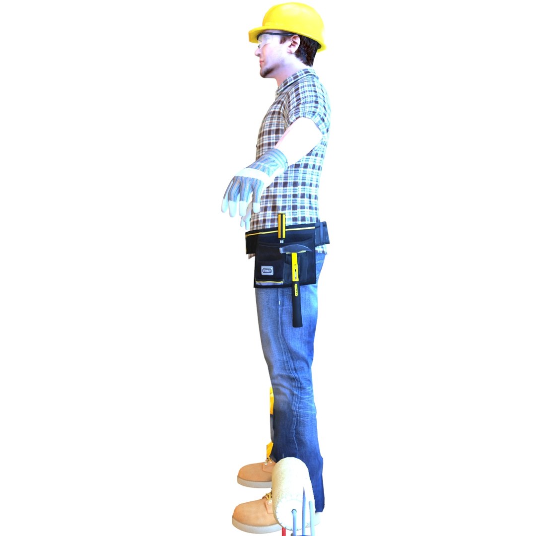 Handyman worker man 3D model - TurboSquid 1485319