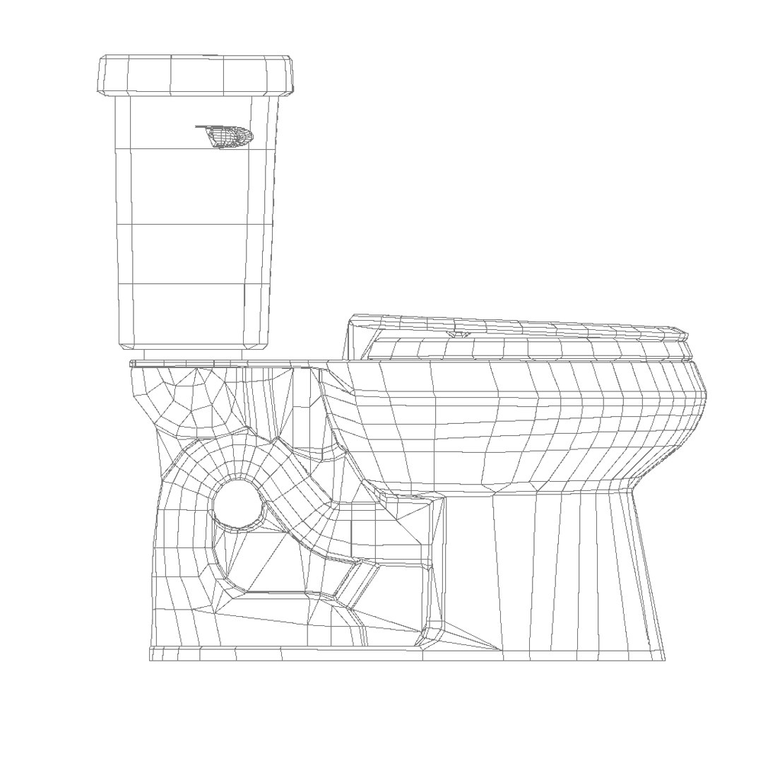 Toilet polys unity 3D model - TurboSquid 1277002