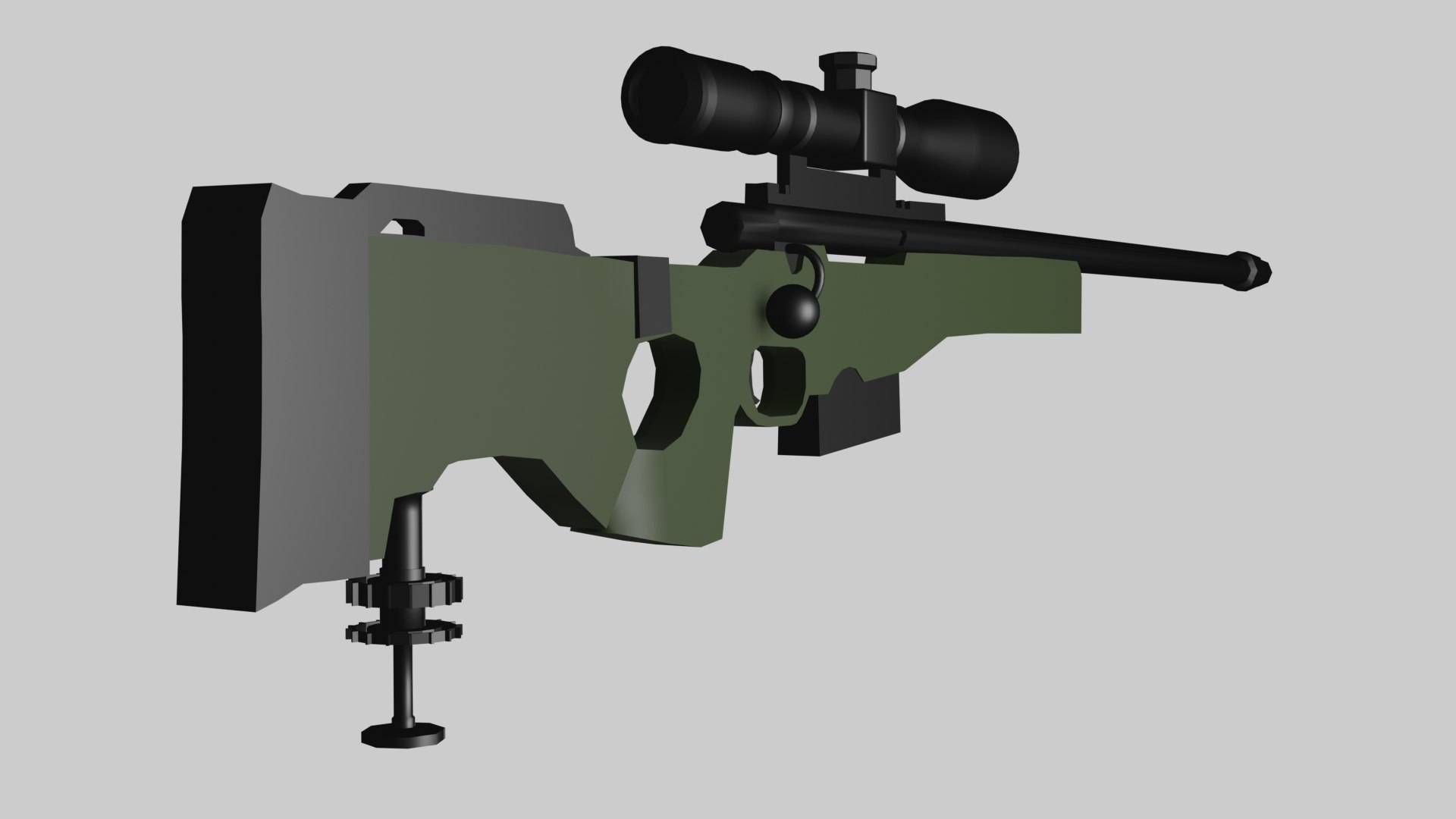 3D L96a1 Sniper Rifle - TurboSquid 1700273