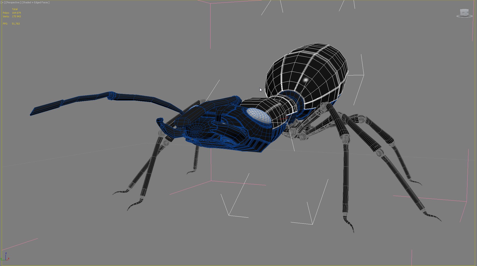 3D Black Robot Ant - TurboSquid 2369285